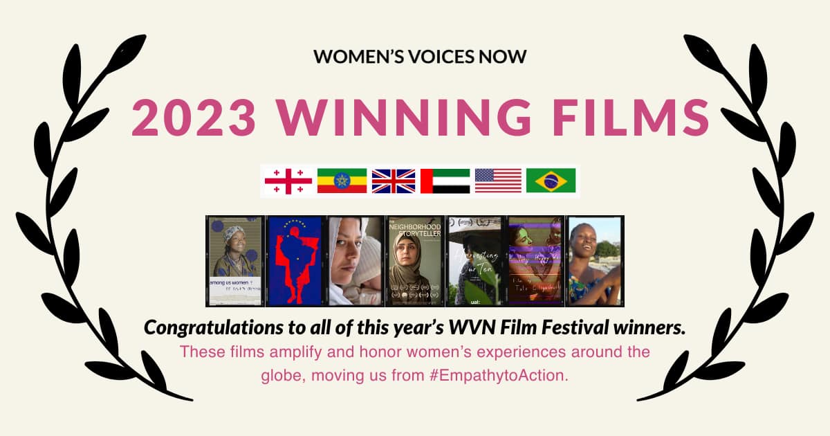 2023 Film Festival Winning Films - Women's Voices Now